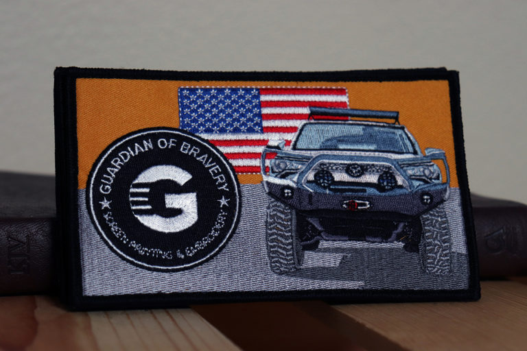 Custom embroidered patches - Guardian of Bravery